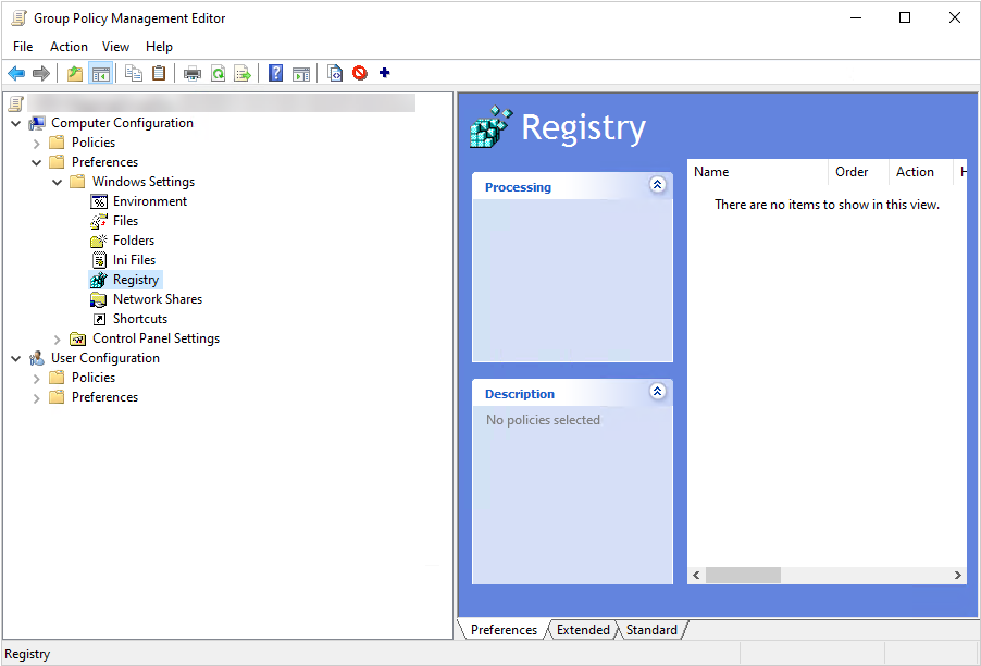 Deploying the license key for computers via Group Policy
